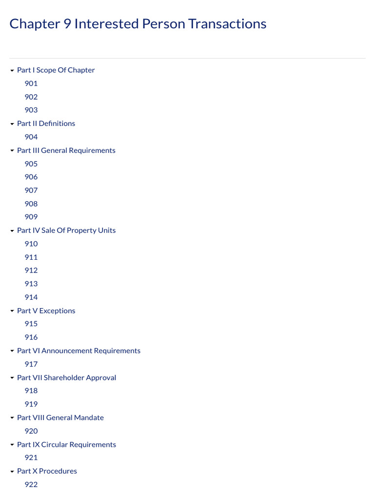 Chapter 9 Interested Person Transactions | PDF