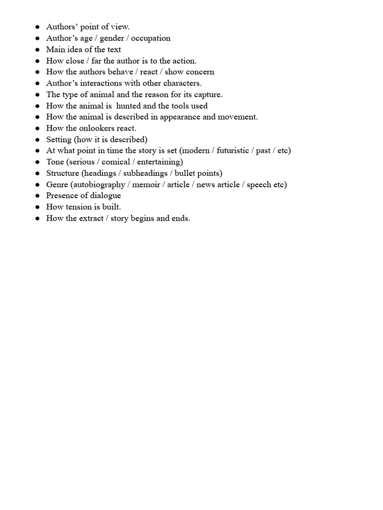 Comparison Question Points | PDF