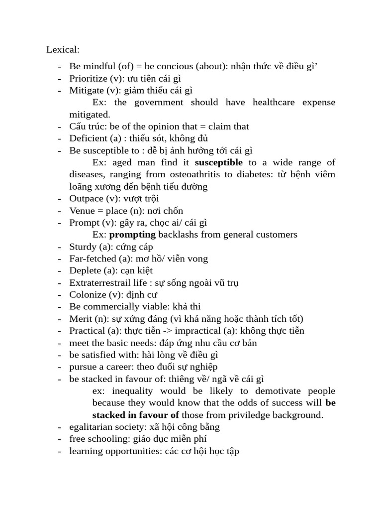 Vocabulary Task 2 | PDF