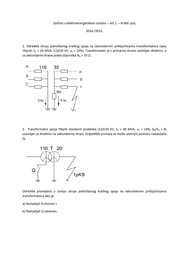 ZEES_AV 1-Kratki Spoj | PDF