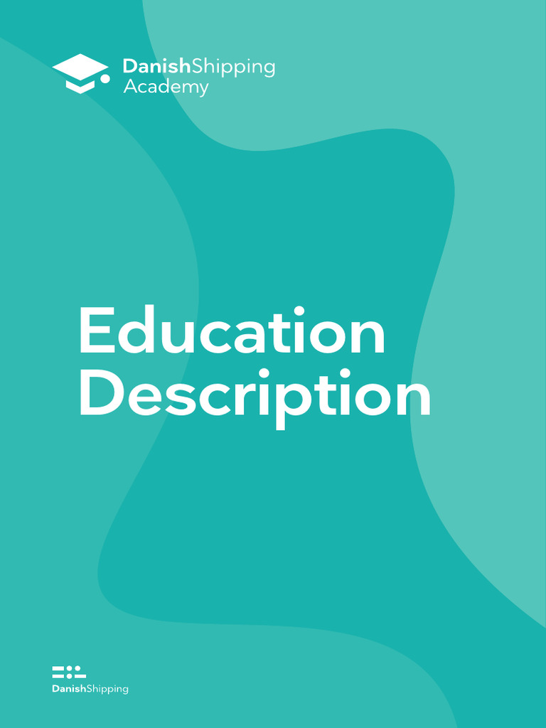 Danish Shipping Academy Education Description | PDF | Transport | Logistics