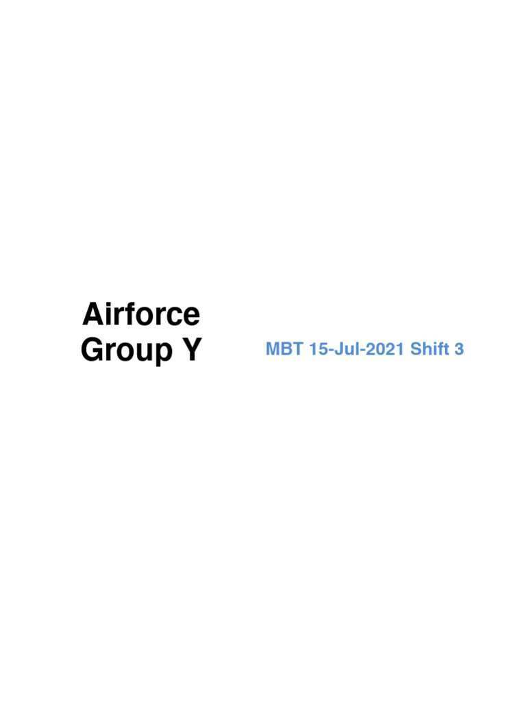 Airforce Group Y Exam Paper Solutions | PDF