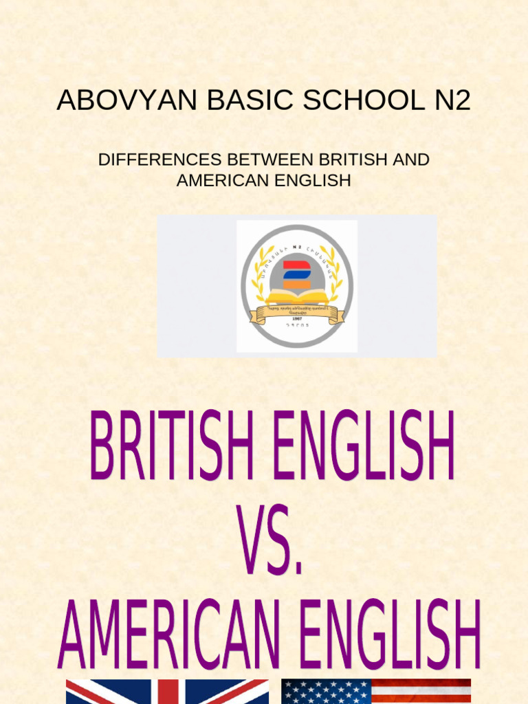 British vs. American English Guide | PDF
