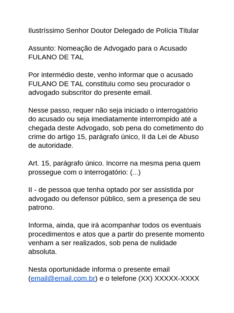 Modelo de E-mail Com Requerimento - FLAGRANTE EXPERIENCE | PDF