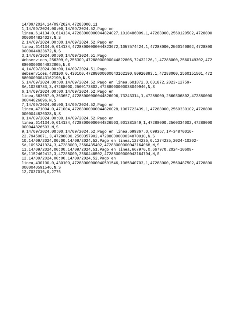 Pagos 47288000 Rec | PDF