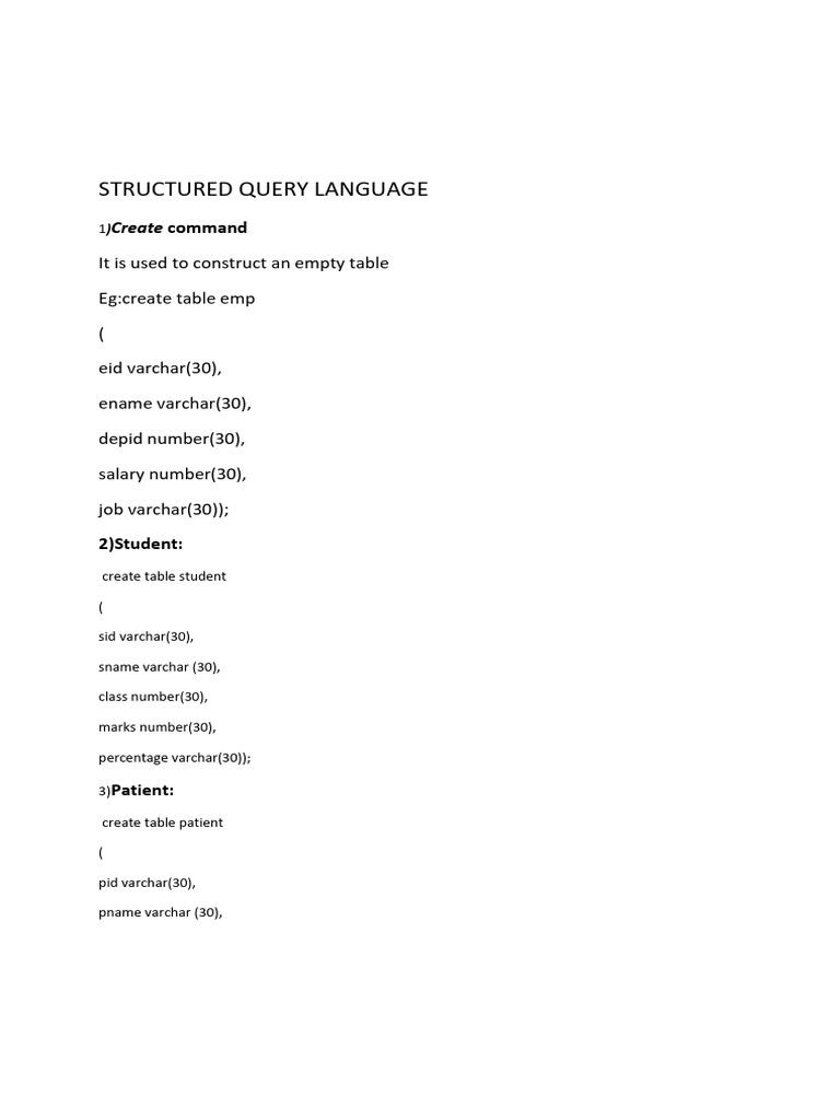 sql | PDF | Databases | Data Management sql | PDF | Databases | Data Management