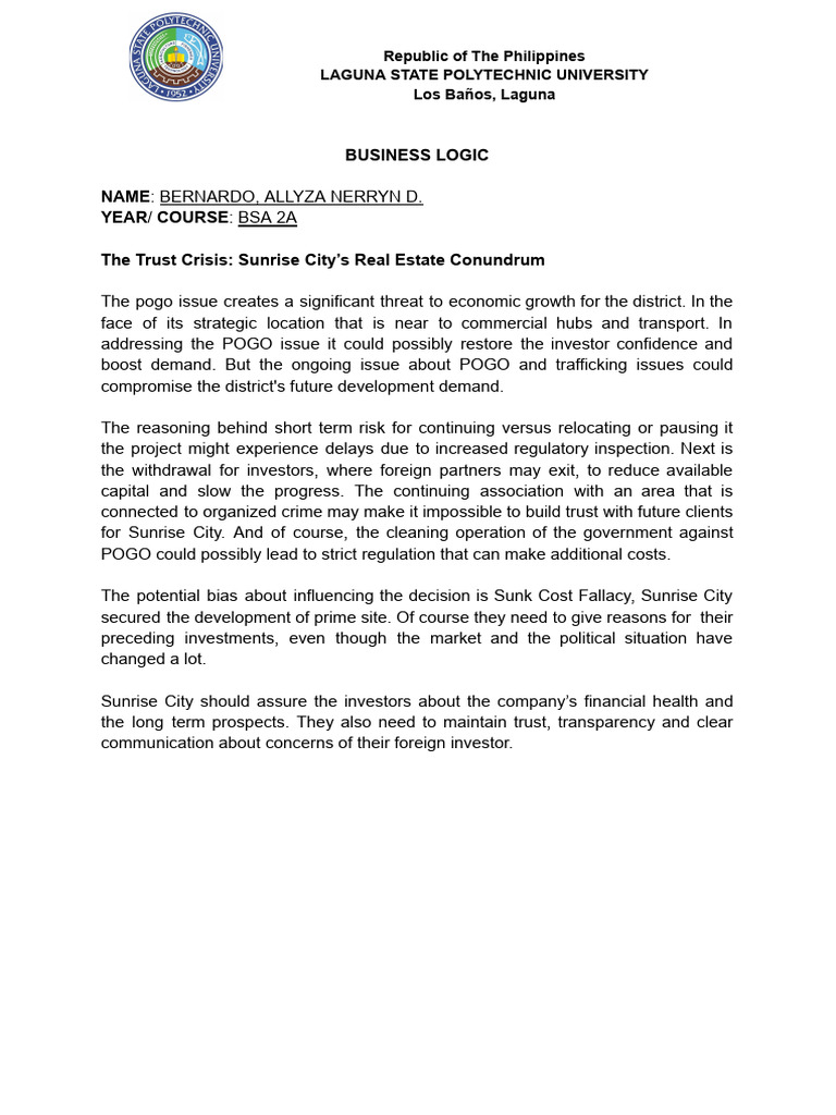 CASE STUDY 1_2_3 | PDF | Risk | Sustainability