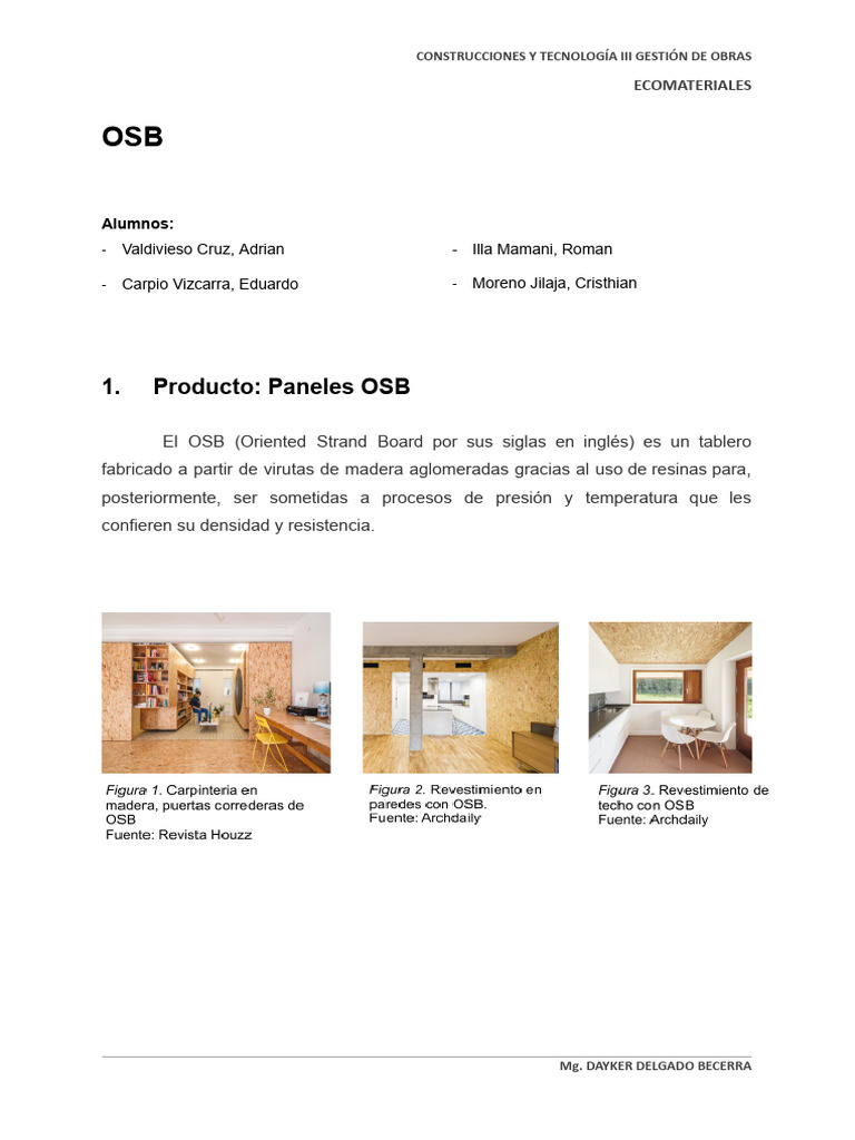 Eco Materiales G3 | PDF | Madera | Los bosques