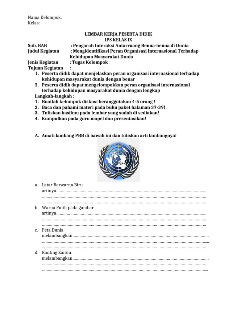 LKPD Ips PBB | PDF