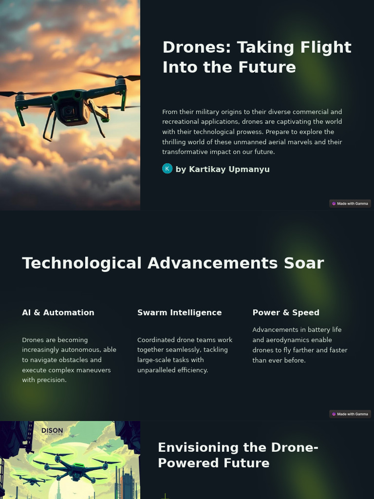 Drones Taking Flight Into The Future | PDF