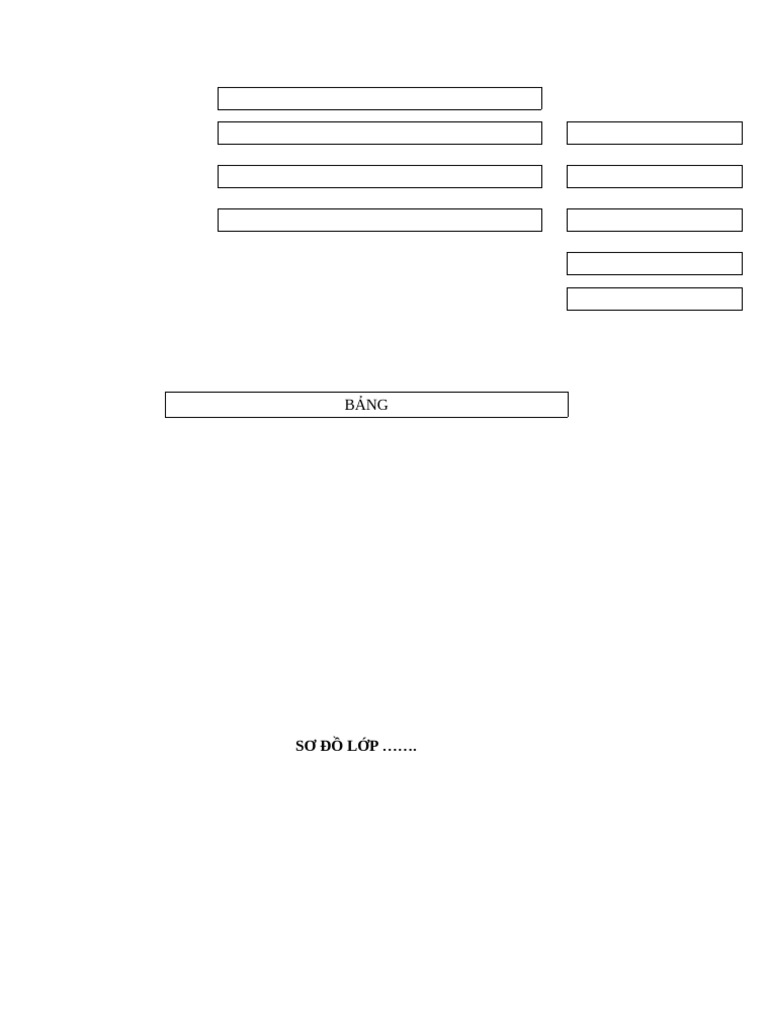 Mau So Do Lop Hoc 3 Day | PDF