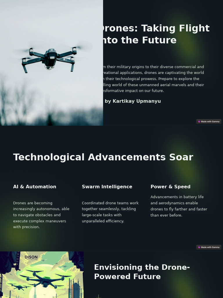 Drones Taking Flight Into The Future (Autosaved) | PDF