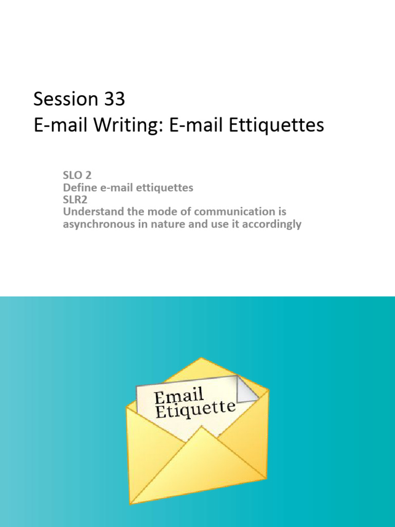Essential Email Etiquette Tips | PDF | Writing | Communication