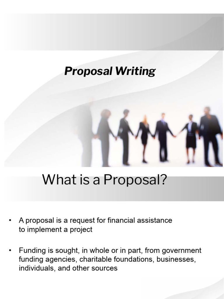 Proposal Writing.ppt | PDF | Strategic Planning | Evaluation