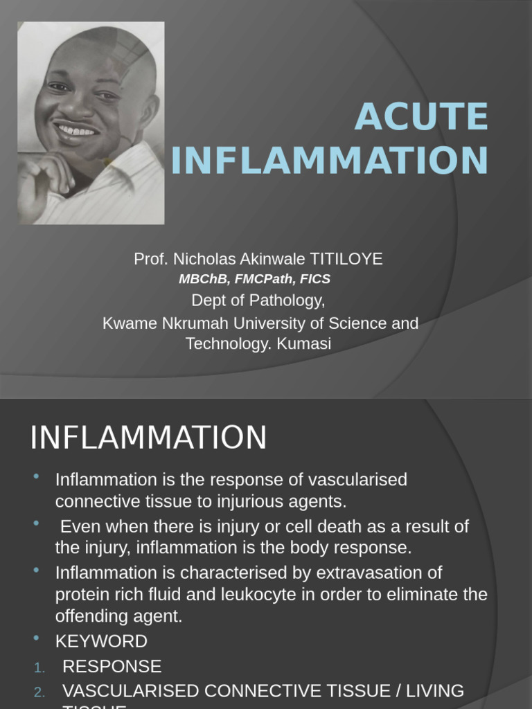 ACUTE INFLAMMATION | PDF | Inflammation | Immune System