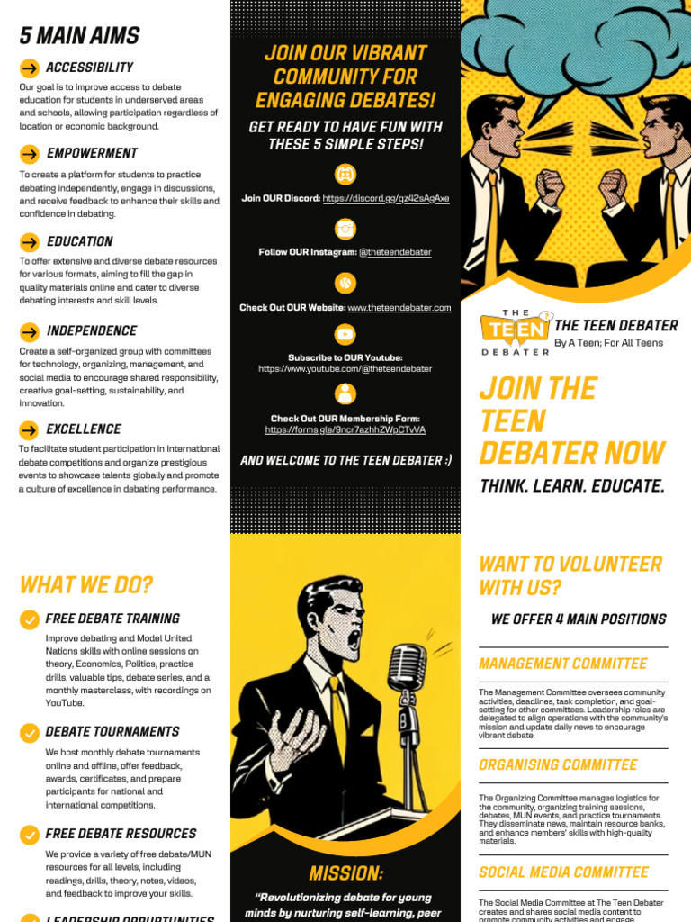 Join the Teen Debater Community | PDF | Social Media | Popular Culture ...