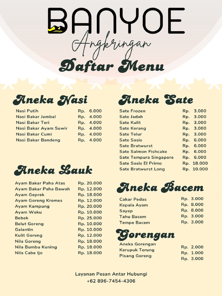 Aneka Menu Banyoe | PDF