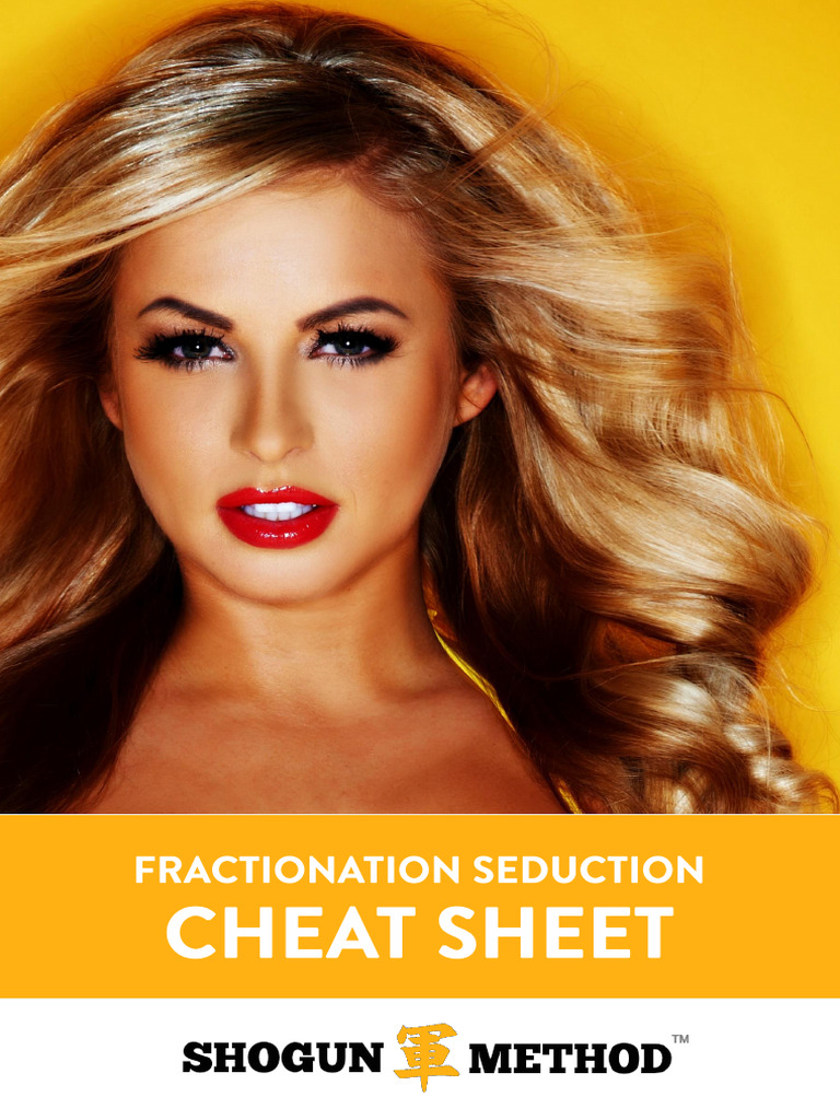 Fractionation Seduction Steps Cheat Sheet | PDF