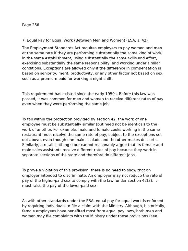 Textbook For Employment Law | PDF | Equal Pay For Equal Work | Employment