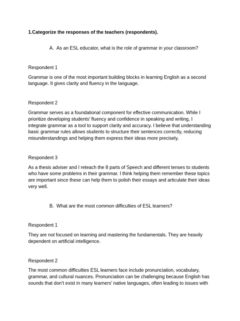 PART | PDF | English As A Second Or Foreign Language | Fluency