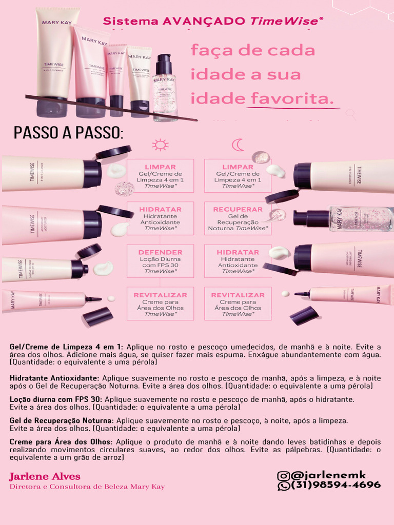 Passo A Passo Sistema Avançado Timewise Mary Kay | PDF