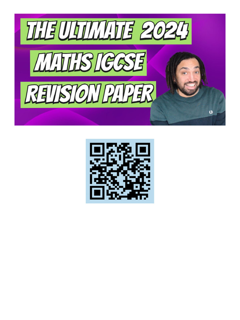 2024 Ultimate IGCSE Revision Paper 1 (1H or 1HR) | PDF
