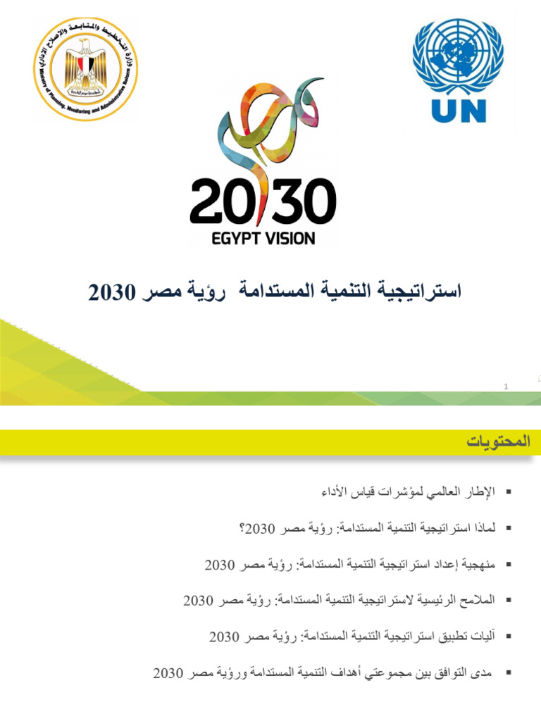 Egypt Vision 2030 | PDF