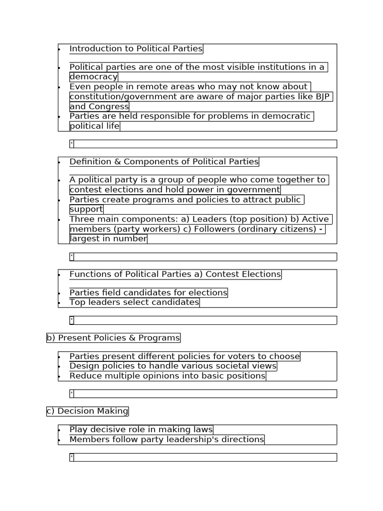 Introduction to Political Parties | PDF | Political Parties | Elections