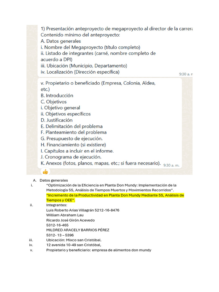 Propuesta Mega Proyecto | PDF | Business | Software