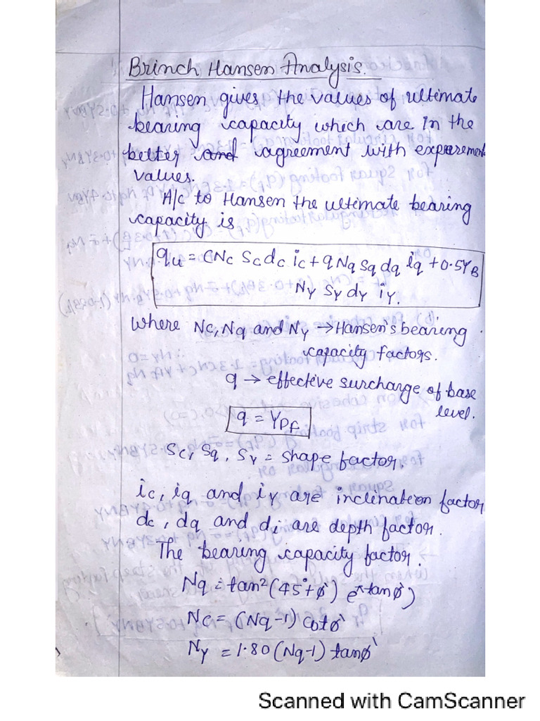2 Brinch Hansen Analysis | PDF