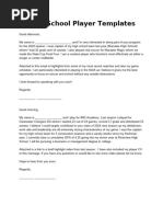Friendly Match Request Letter Sample | PDF