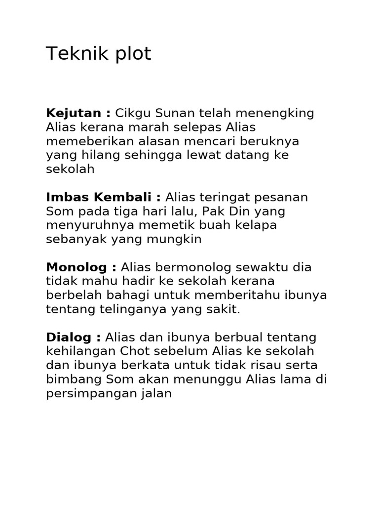 Konflik Alias: Sekolah, Chot, dan Kelapa | PDF