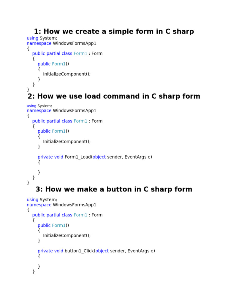 C sharp slybs | PDF | String (Computer Science) | Computing