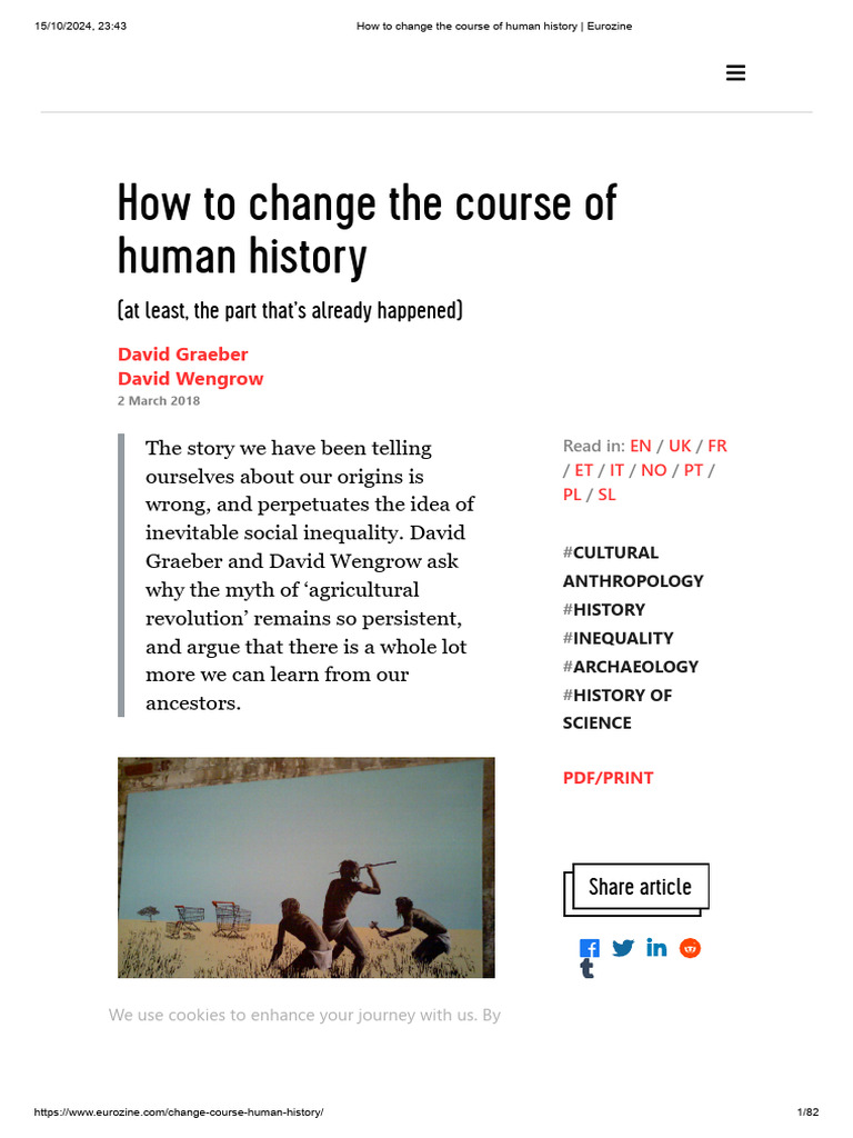 How To Change The Course of Human History - Eurozine | PDF | Gini ...