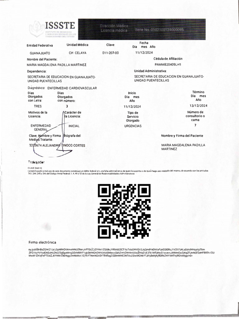 Incapacidad Issste 3 Dias PDF7T | PDF