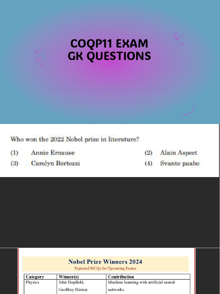 GK Questions Without Answers | PDF