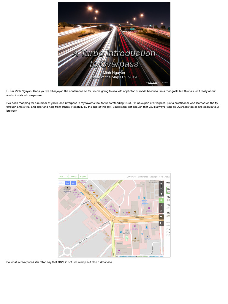 A Turbo Introduction To Overpass (With Notes) | PDF | Regular ...