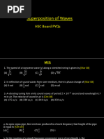 Chapter 6 Superposition of Waves Question Bank | PDF | Waves | Frequency