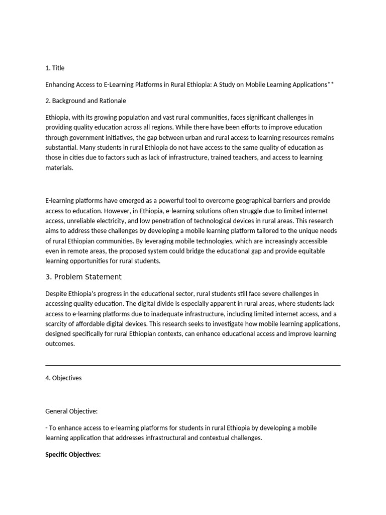 Research Proposal | PDF | Educational Technology | Usability