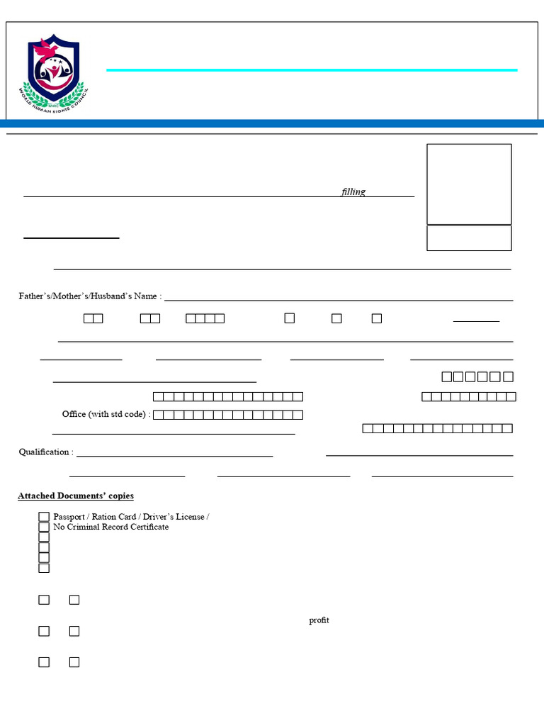WHRC APPLICATION FORM New | PDF | Breach Of Contract | Negligence