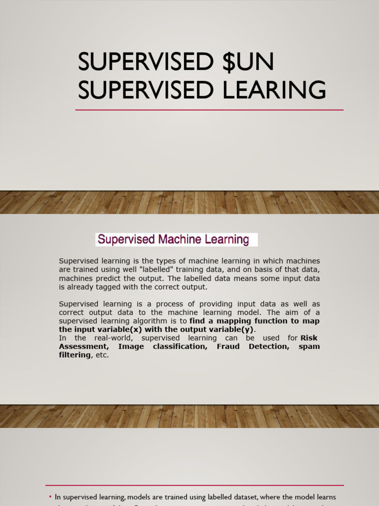 Supervised learning | PDF | Machine Learning | Regression Analysis