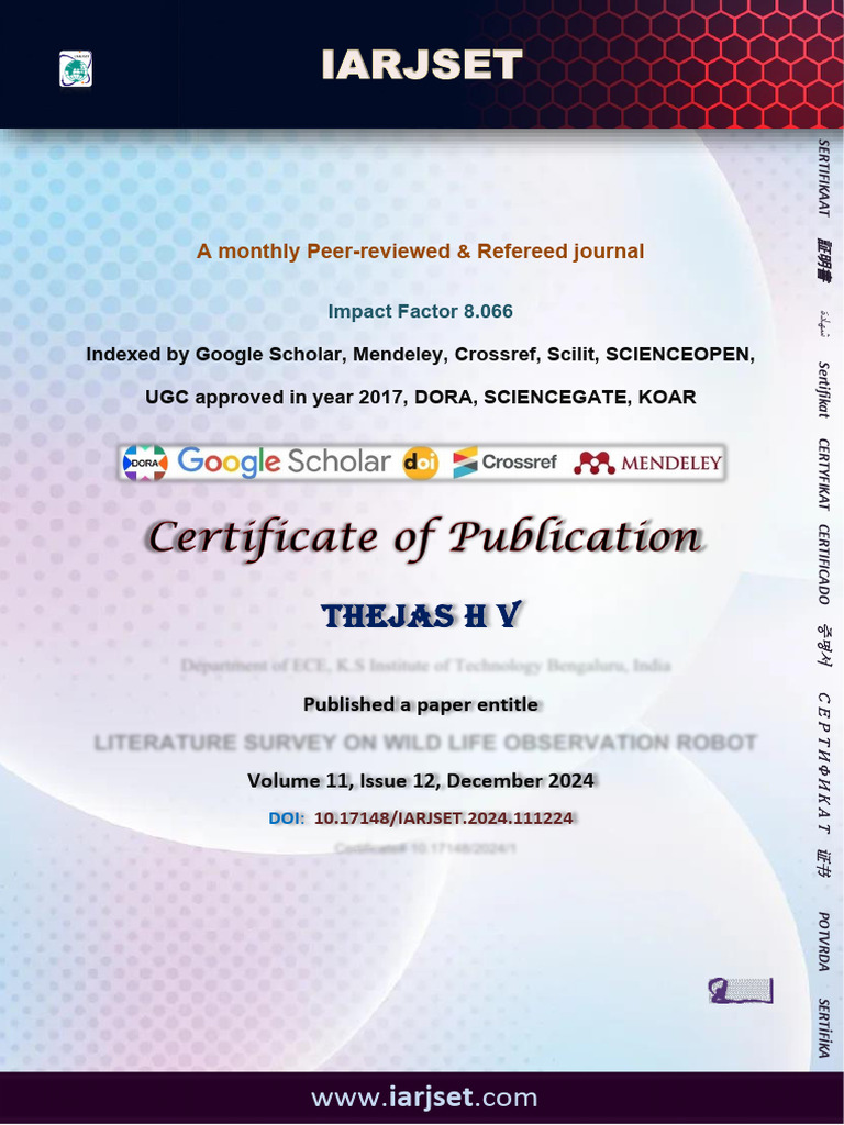 24 Mr. Satish Kumar B1, Prajwal G V2, Sagar G S3, Tharun K V4, Thejas H V5 5 | PDF