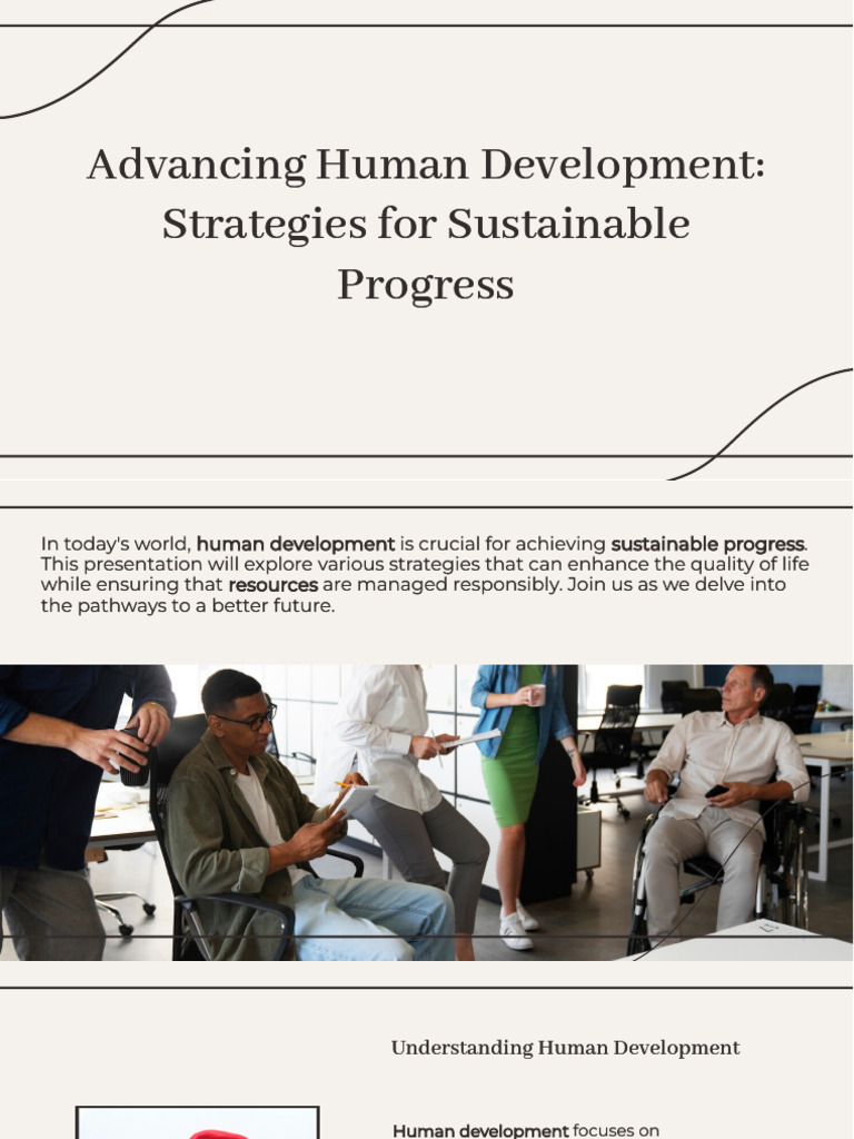 Advancing Human Development Strategies For Sustainable Progress ...