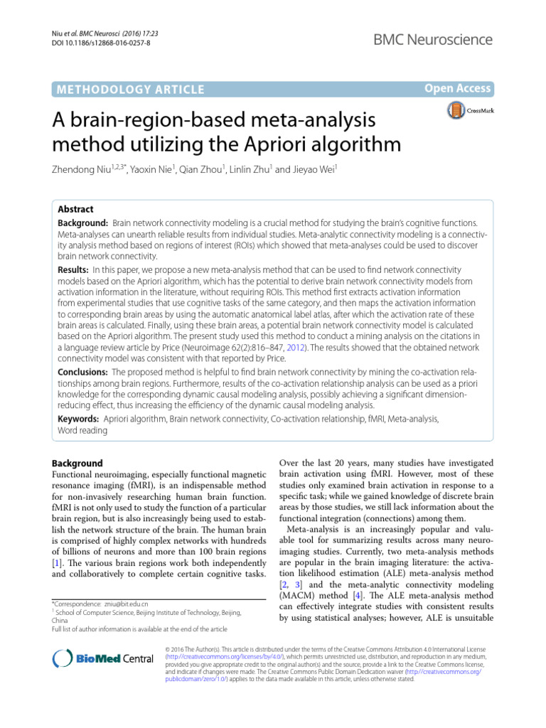 Neuro Science Network Connection | PDF | Meta Analysis | Neuroscience