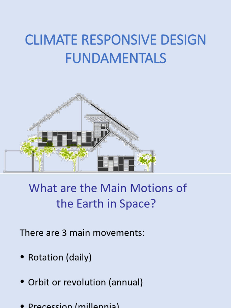 Climatic Design Part 1 | PDF