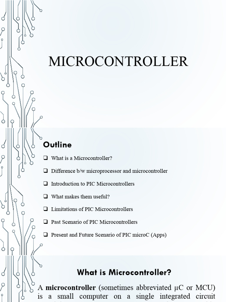 [1] Itroduction to Microcontroller | PDF | Microcontroller | Microprocessor