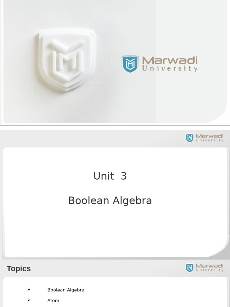UNIT 3 FINAL (1) | PDF | Boolean Algebra | Teaching Mathematics