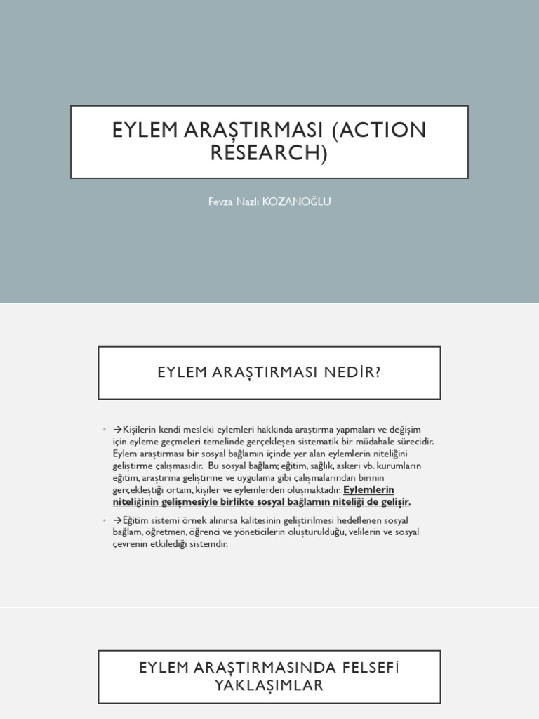 Eylem araştırmasıson | PDF
