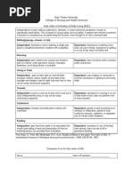 ADL Assessment Tool for Independence | PDF