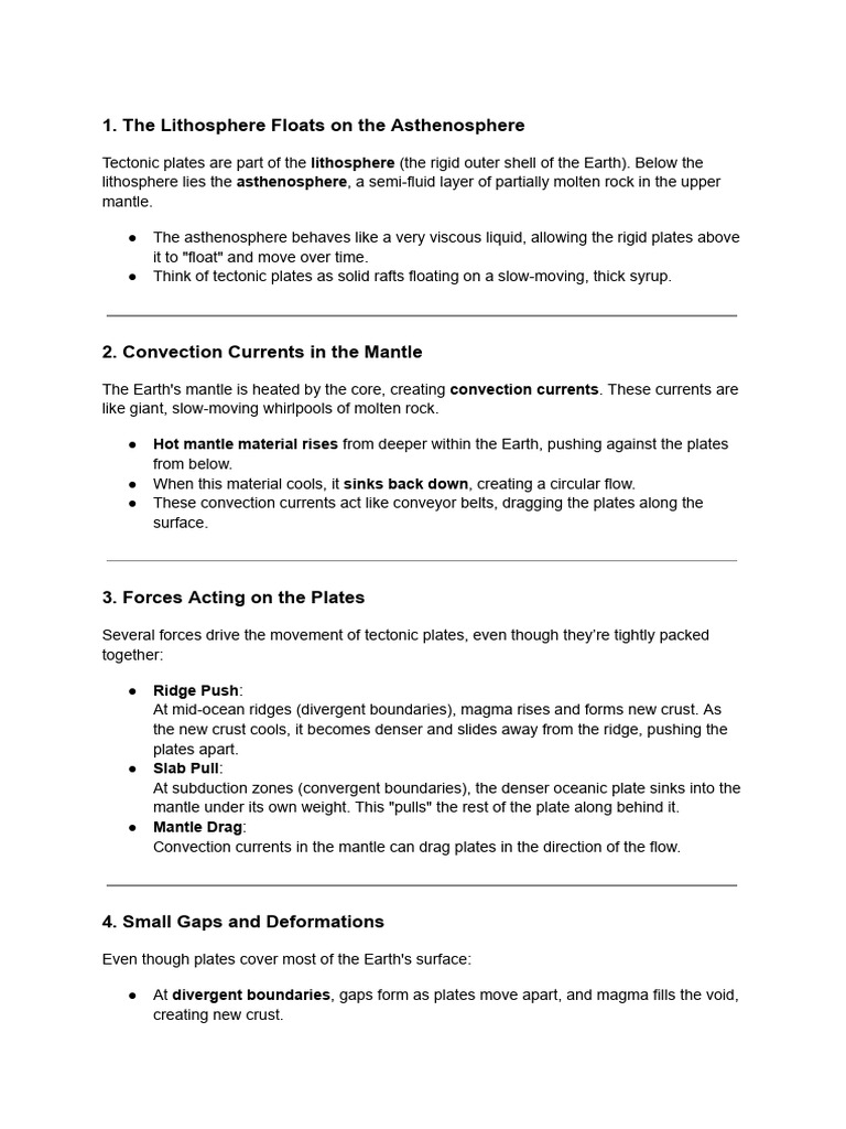 The Lithosphere | PDF | Plate Tectonics | Structure Of The Earth